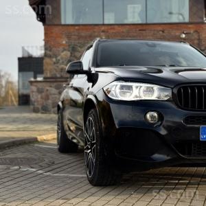 Black BMW X5 2017 in Rezekne, with an engine capacity of 3.00 L and mileage of 0 thousand km for 23690 €, photo 4 on AUTOMOTO.COM.LV