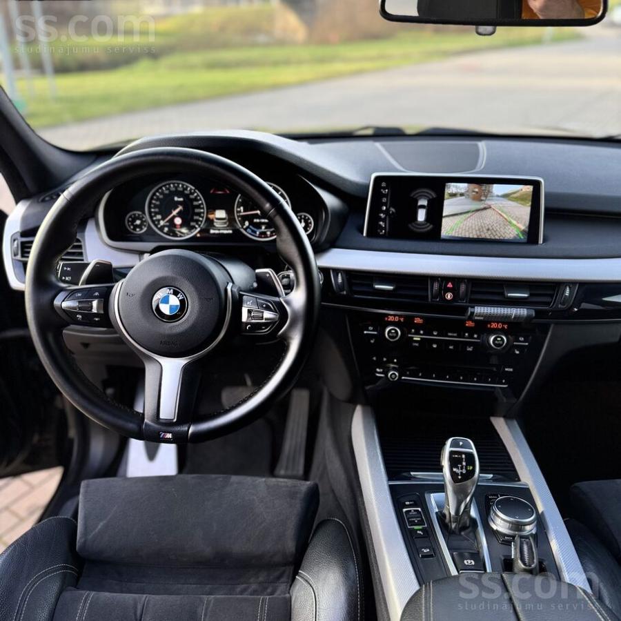 Black BMW X5 2017 in Rezekne, with an engine capacity of 3.00 L and mileage of 0 thousand km for 23690 €, photo 20 on AUTOMOTO.COM.LV
