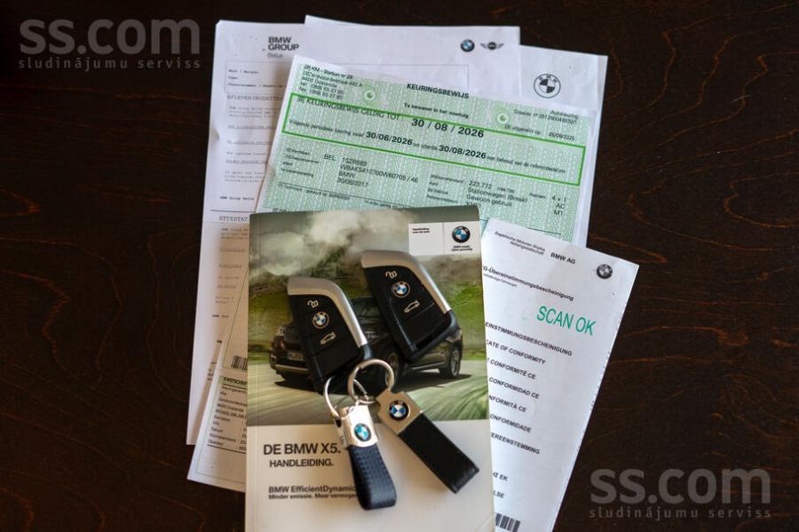 Black BMW X5 2017 in Liepaja, with an engine capacity of 3.00 L and mileage of 242 thousand km for 25000 €, photo 36 on AUTOMOTO.COM.LV