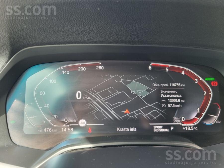 Черный БМВ Х5 2020 в Рига, объемом двигателя 3.00 л и пробегом 117 тыс. км за 34700 €, фото 13 на AUTOMOTO.COM.LV