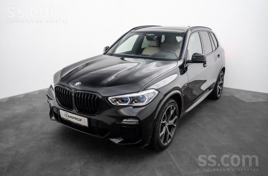 Black BMW X5 2021 in Tallinn, with an engine capacity of 3.00 L and mileage of 63 thousand km for 62899 €, photo 1 on AUTOMOTO.COM.LV
