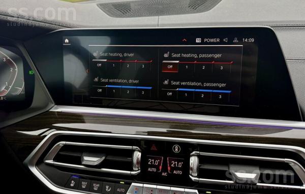 Черный БМВ Х5 2021 в Рига, объемом двигателя 3.00 л и пробегом 169 тыс. км за 47890 €, фото 9 на AUTOMOTO.COM.LV