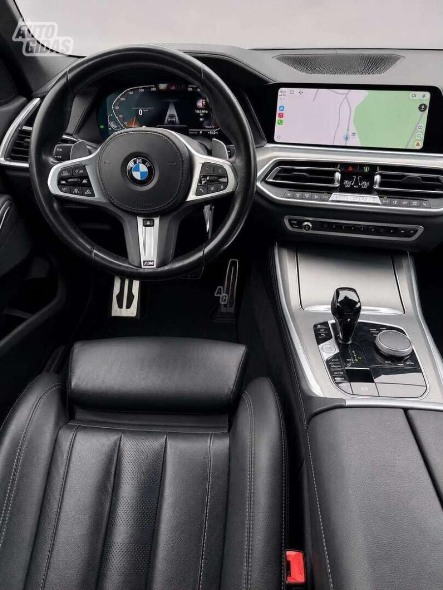 Black BMW X5 2021 in Siauliai, with an engine capacity of 3.00 L and mileage of 78 thousand km for 44000 €, photo 10 on AUTOMOTO.COM.LV