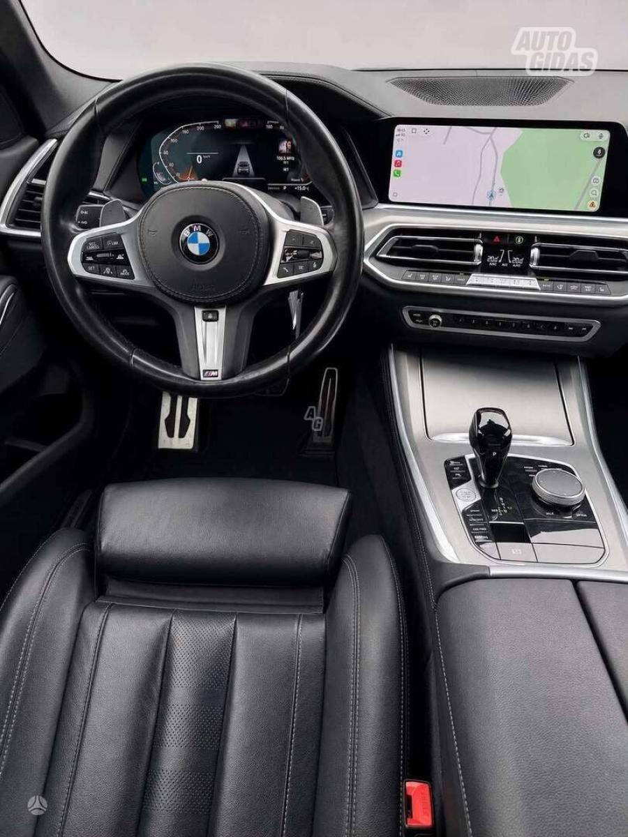 Black BMW X5 2021 in Siauliai, with an engine capacity of 3.00 L and mileage of 78 thousand km for 44000 €, photo 9 on AUTOMOTO.COM.LV