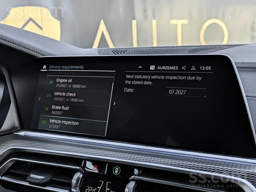 Черный БМВ Х5 2022 в Тукумс, объемом двигателя 3.00 л и пробегом 111 тыс. км за 54990 €, фото 12 на AUTOMOTO.COM.LV
