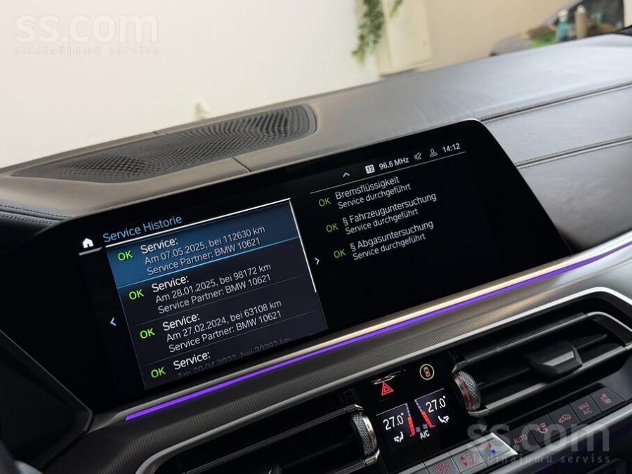 Черный БМВ Х5 2022 в Рига, объемом двигателя 3.00 л и пробегом 119 тыс. км за 56990 €, фото 30 на AUTOMOTO.COM.LV