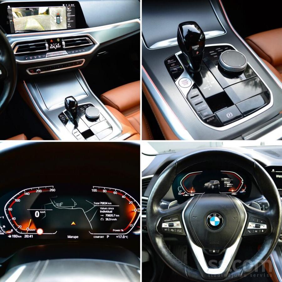 Black BMW X5 2022 in Riga, with an engine capacity of 3.00 L and mileage of 71 thousand km for 45000 €, photo 15 on AUTOMOTO.COM.LV