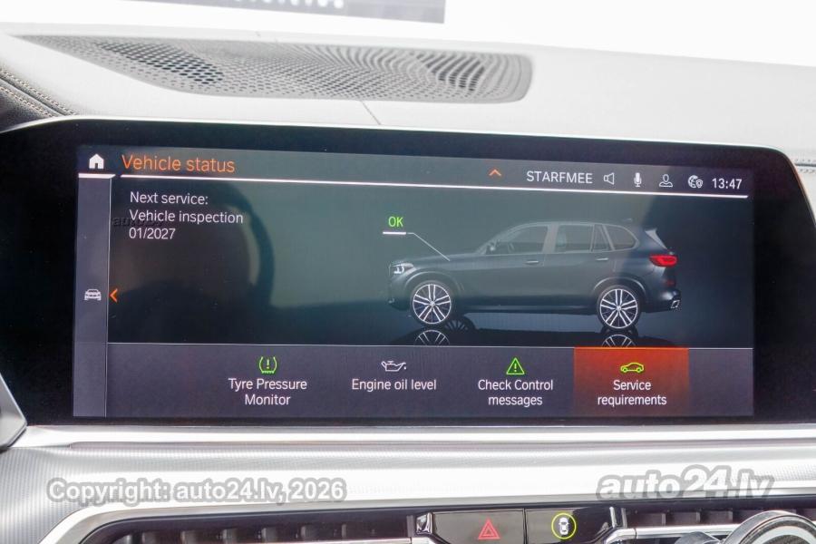Black BMW X5 2023 in Tallinn, with an engine capacity of 4.40 L and mileage of 65 thousand km for 62900 €, photo 13 on AUTOMOTO.COM.LV