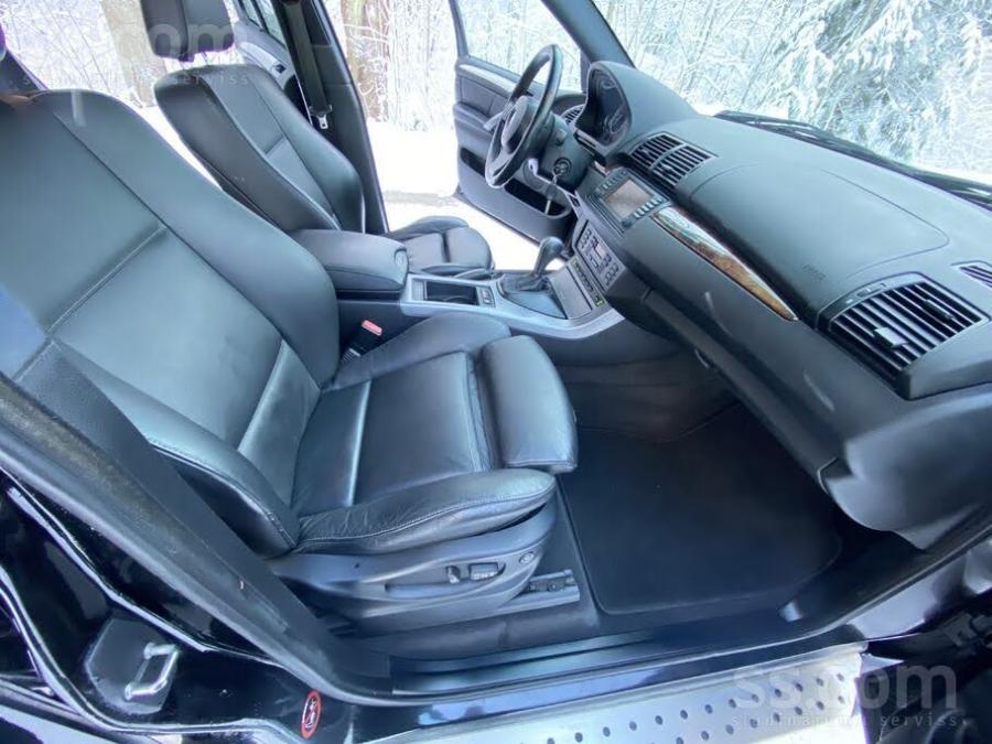 Melns BMW X5 2005 Jēkabpils, ar dzinēja tilpumu 3.00 L un nobraukumu 305 tūkst. km par 6600 €, foto 9 vietnē AUTOMOTO.COM.LV