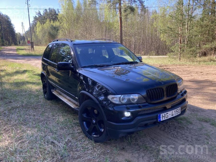 Melns BMW X5 2004 Rīga, ar dzinēja tilpumu 3.00 L un nobraukumu 386 tūkst. km par 4990 €, foto 1 vietnē AUTOMOTO.COM.LV