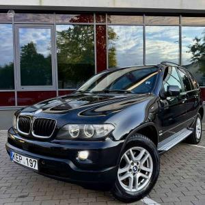 Black BMW X5 2005 in Kaisiadorys, with an engine capacity of 2.99 L and mileage of 370 thousand km for 4750 €, photo  on AUTOMOTO.COM.LV