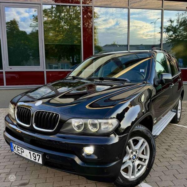 Black BMW X5 2005 in Kaisiadorys, with an engine capacity of 2.99 L and mileage of 370 thousand km for 4750 €, photo 6 on AUTOMOTO.COM.LV