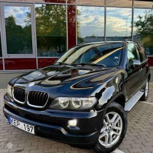 Black BMW X5 2005 in Kaisiadorys, with an engine capacity of 2.99 L and mileage of 370 thousand km for 4750 €, photo 6 on AUTOMOTO.COM.LV