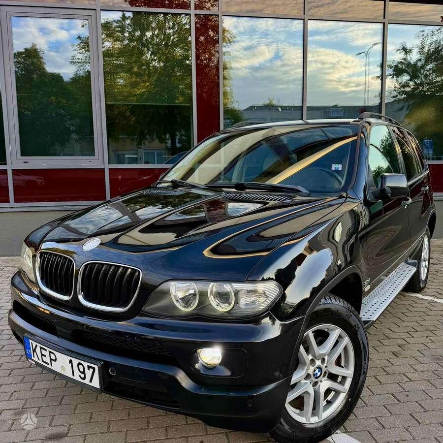 Black BMW X5 2005 in Kaisiadorys, with an engine capacity of 2.99 L and mileage of 370 thousand km for 4750 €, photo 6 on AUTOMOTO.COM.LV