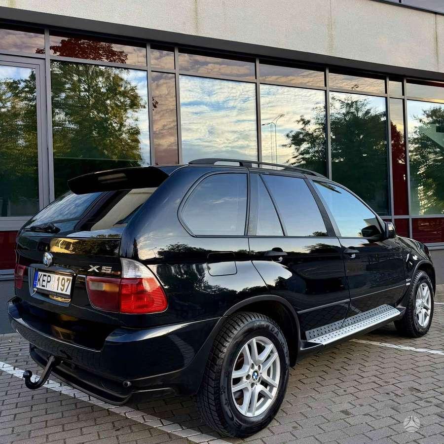 Black BMW X5 2005 in Kaisiadorys, with an engine capacity of 2.99 L and mileage of 370 thousand km for 4750 €, photo 8 on AUTOMOTO.COM.LV