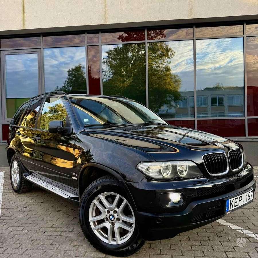 Black BMW X5 2005 in Kaisiadorys, with an engine capacity of 2.99 L and mileage of 370 thousand km for 4750 €, photo 11 on AUTOMOTO.COM.LV