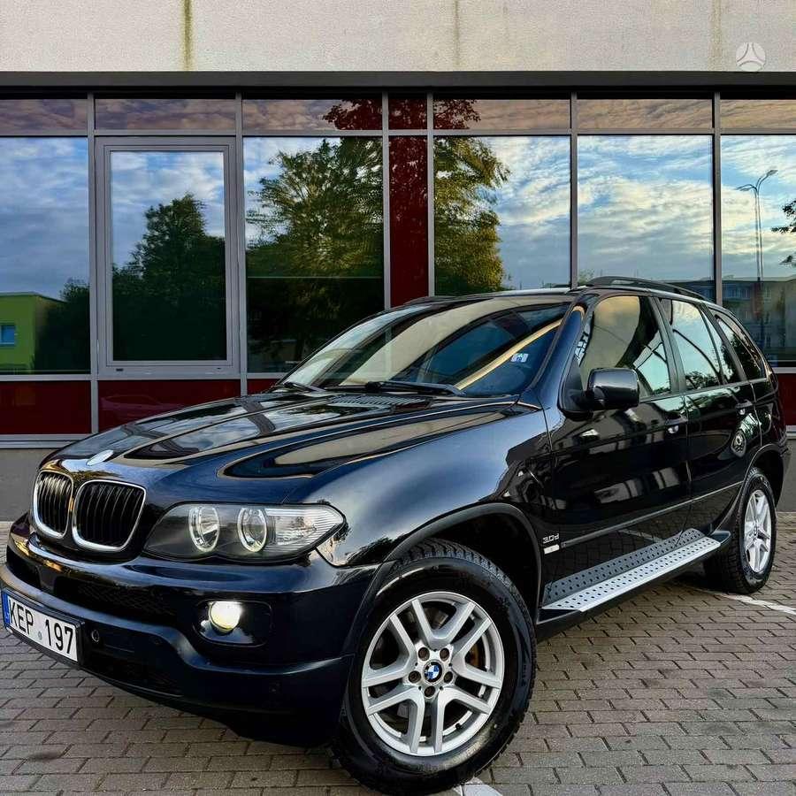 Black BMW X5 2005 in Kaisiadorys, with an engine capacity of 2.99 L and mileage of 370 thousand km for 4750 €, photo 14 on AUTOMOTO.COM.LV