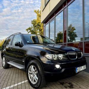 Black BMW X5 2005 in Kaisiadorys, with an engine capacity of 2.99 L and mileage of 370 thousand km for 4750 €, photo 16 on AUTOMOTO.COM.LV