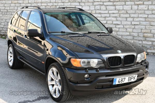 Black BMW X5 2001 in Tallinn, with an engine capacity of 3.00 L and mileage of 343 thousand km for 3999 €, photo 2 on AUTOMOTO.COM.LV