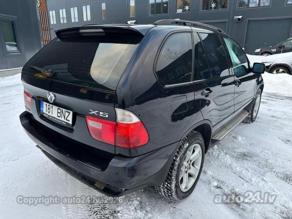Black BMW X5 2003 in Tallinn, with an engine capacity of 3.00 L and mileage of 223 thousand km for 5800 €, photo 4 on AUTOMOTO.COM.LV