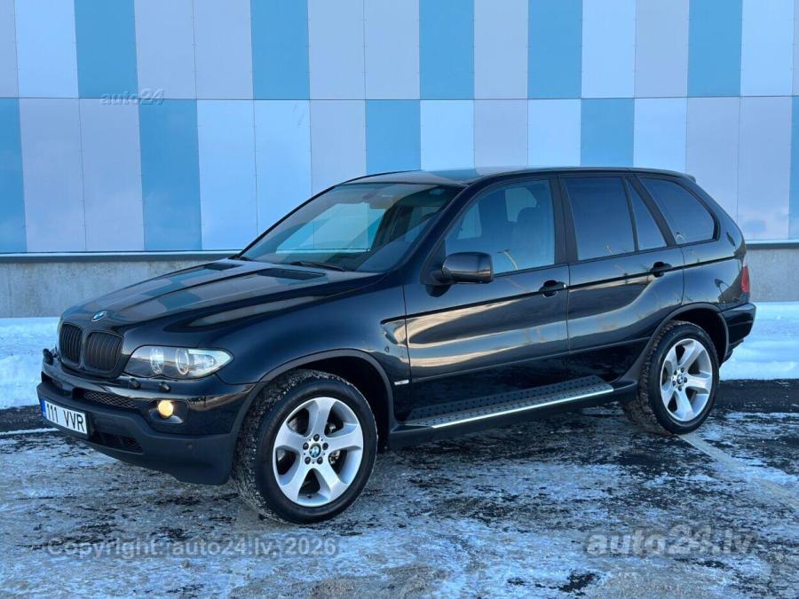 Black BMW X5 2003 in Tallinn, with an engine capacity of 3.00 L and mileage of 231 thousand km for 7500 €, photo 1 on AUTOMOTO.COM.LV