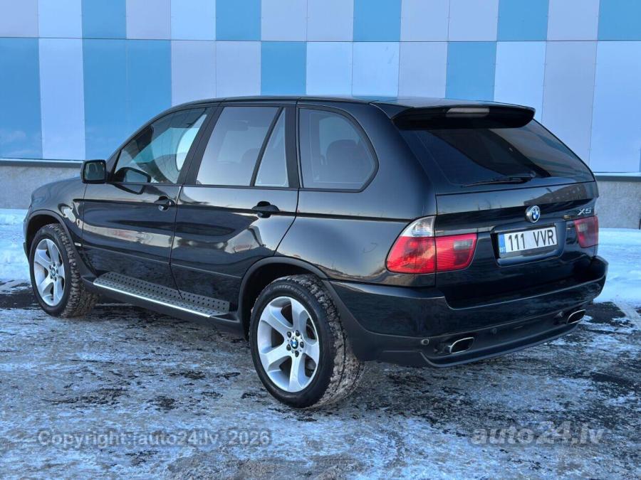 Black BMW X5 2003 in Tallinn, with an engine capacity of 3.00 L and mileage of 231 thousand km for 7500 €, photo 5 on AUTOMOTO.COM.LV