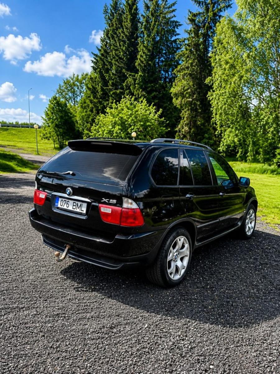 Black BMW X5 2003 in Tallinn, with an engine capacity of 2.90 L and mileage of 363 thousand km for 4999 €, photo 11 on AUTOMOTO.COM.LV