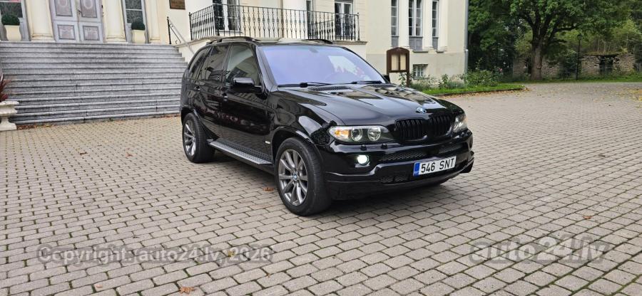 Black BMW X5 2003 in Tallinn, with an engine capacity of 3.00 L and mileage of 294 thousand km for 10999 €, photo 4 on AUTOMOTO.COM.LV