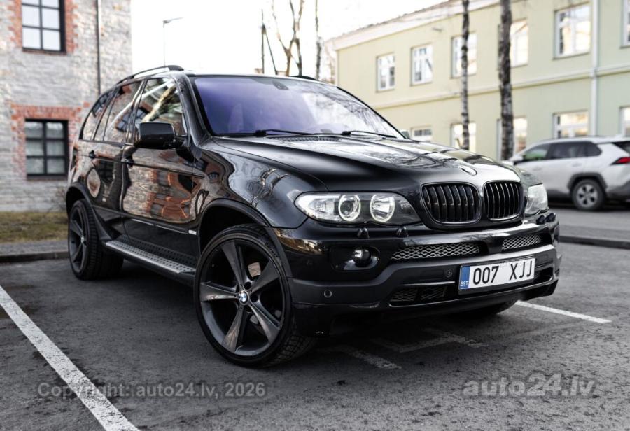 Black BMW X5 2004 in Tallinn, with an engine capacity of 4.40 L and mileage of 387 thousand km for 7499 €, photo 3 on AUTOMOTO.COM.LV