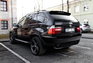 Black BMW X5 2004 in Tallinn, with an engine capacity of 4.40 L and mileage of 387 thousand km for 7499 €, photo 4 on AUTOMOTO.COM.LV