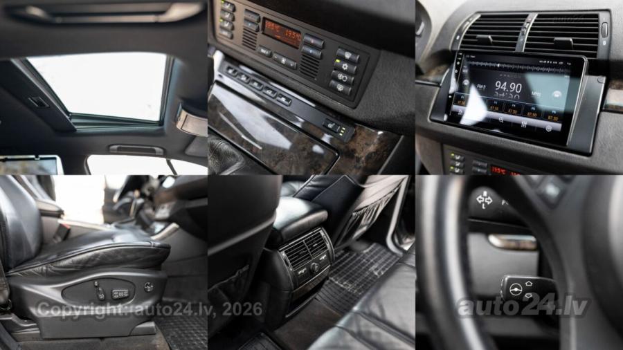 Black BMW X5 2004 in Tallinn, with an engine capacity of 4.40 L and mileage of 387 thousand km for 7499 €, photo 19 on AUTOMOTO.COM.LV