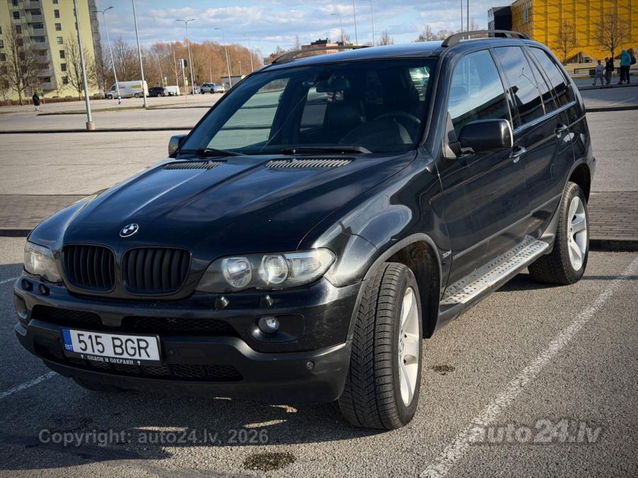 Black BMW X5 2004 in Tartu, with an engine capacity of 3.00 L and mileage of 0 thousand km for 4700 €, photo 4 on AUTOMOTO.COM.LV