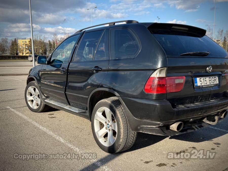 Black BMW X5 2004 in Tartu, with an engine capacity of 3.00 L and mileage of 0 thousand km for 4700 €, photo 5 on AUTOMOTO.COM.LV