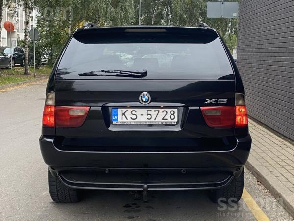 Black BMW X5 2004 in Riga, with an engine capacity of 3.00 L and mileage of 356 thousand km for 4990 €, photo 6 on AUTOMOTO.COM.LV