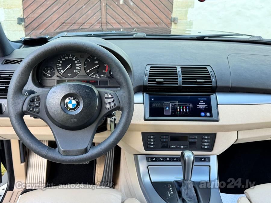 Black BMW X5 2004 in Tallinn, with an engine capacity of 3.00 L and mileage of 298 thousand km for 15500 €, photo 8 on AUTOMOTO.COM.LV