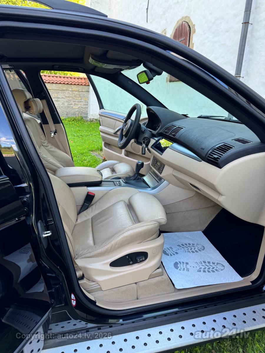 Black BMW X5 2004 in Tallinn, with an engine capacity of 3.00 L and mileage of 298 thousand km for 15500 €, photo 13 on AUTOMOTO.COM.LV
