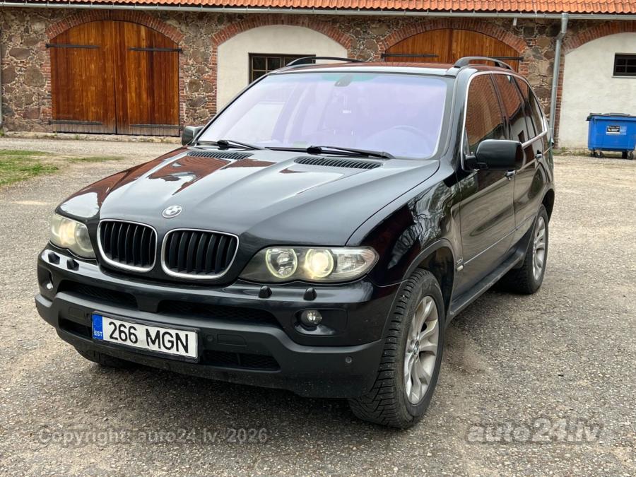 Black BMW X5 2006 in Polva, with an engine capacity of 3.00 L and mileage of 310 thousand km for 5200 €, photo 4 on AUTOMOTO.COM.LV