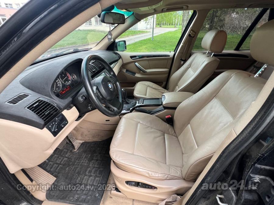 Black BMW X5 2006 in Polva, with an engine capacity of 3.00 L and mileage of 310 thousand km for 5200 €, photo 7 on AUTOMOTO.COM.LV