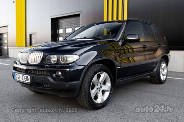 Black BMW X5 2006 in Tallinn, with an engine capacity of 3.00 L and mileage of 324 thousand km for 5999 €, photo 4 on AUTOMOTO.COM.LV