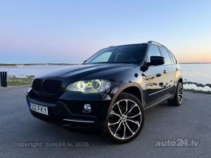 Black BMW X5 2007 in Tallinn, with an engine capacity of 3.00 L and mileage of 243 thousand km for 7990 €, photo  on AUTOMOTO.COM.LV