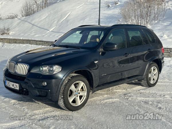 Black BMW X5 2008 in Rakvere, with an engine capacity of 3.00 L and mileage of 287 thousand km for 9490 €, photo 1 on AUTOMOTO.COM.LV