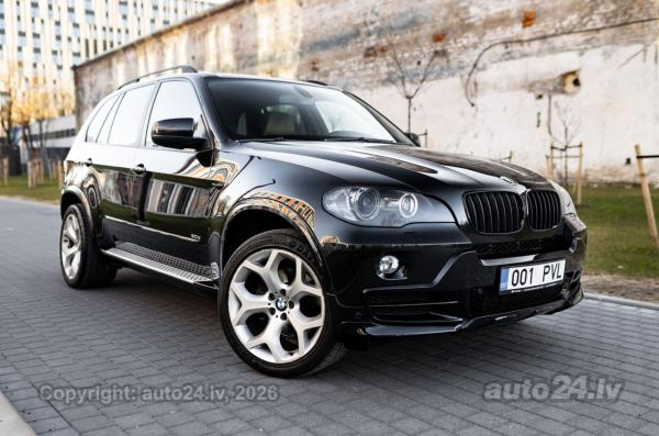 Black BMW X5 2008 in Tallinn, with an engine capacity of 3.00 L and mileage of 250 thousand km for 11998 €, photo 3 on AUTOMOTO.COM.LV
