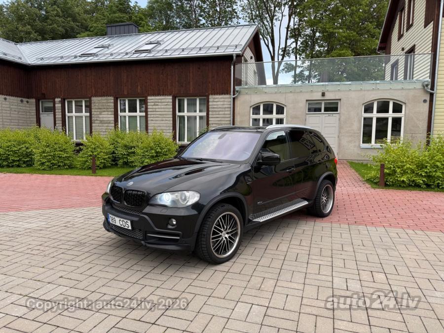 Черный БМВ Х5 2008 в Тарту, объемом двигателя 3.00 л и пробегом 411 тыс. км за 6800 €, фото 1 на AUTOMOTO.COM.LV
