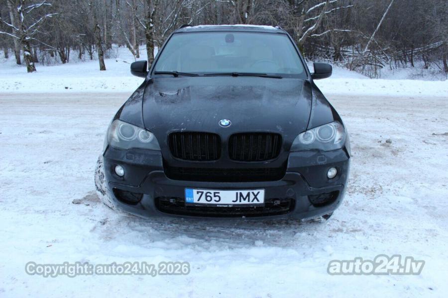 Black BMW X5 2010 in Tallinn, with an engine capacity of 3.00 L and mileage of 344 thousand km for 10900 €, photo 4 on AUTOMOTO.COM.LV