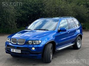 Blue BMW X5 2000 in Riga, with an engine capacity of 4.40 L and mileage of 236 thousand km for 3800 €, photo 3 on AUTOMOTO.COM.LV
