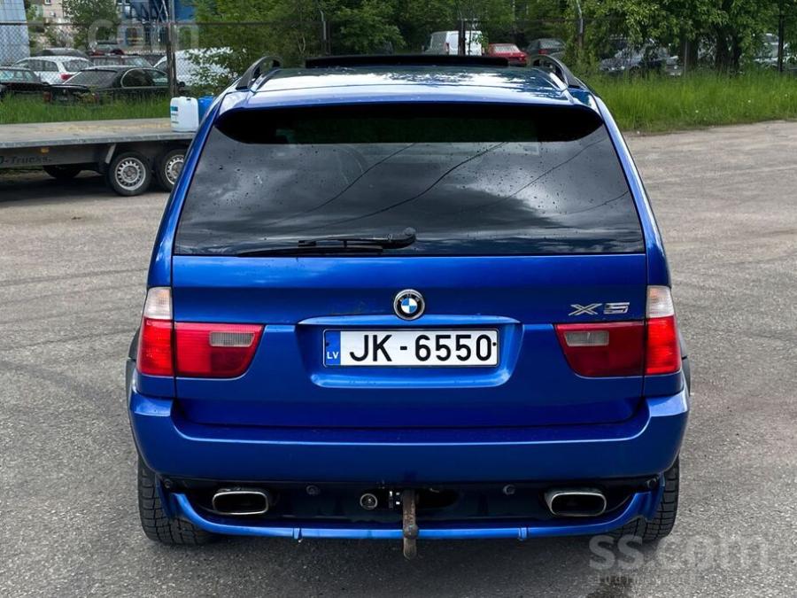 Blue BMW X5 2000 in Riga, with an engine capacity of 4.40 L and mileage of 236 thousand km for 3800 €, photo 4 on AUTOMOTO.COM.LV