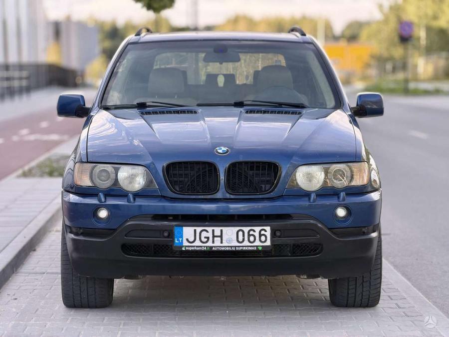 Синий БМВ Х5 2001 в Вильнюс, объемом двигателя 2.93 л и пробегом 447 тыс. км за 2450 €, фото 3 на AUTOMOTO.COM.LV