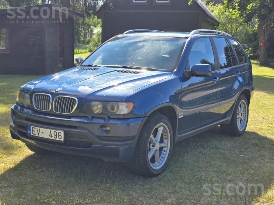 Blue BMW X5 2002 in Riga, with an engine capacity of 3.00 L and mileage of 428 thousand km for 3000 €, photo 3 on AUTOMOTO.COM.LV