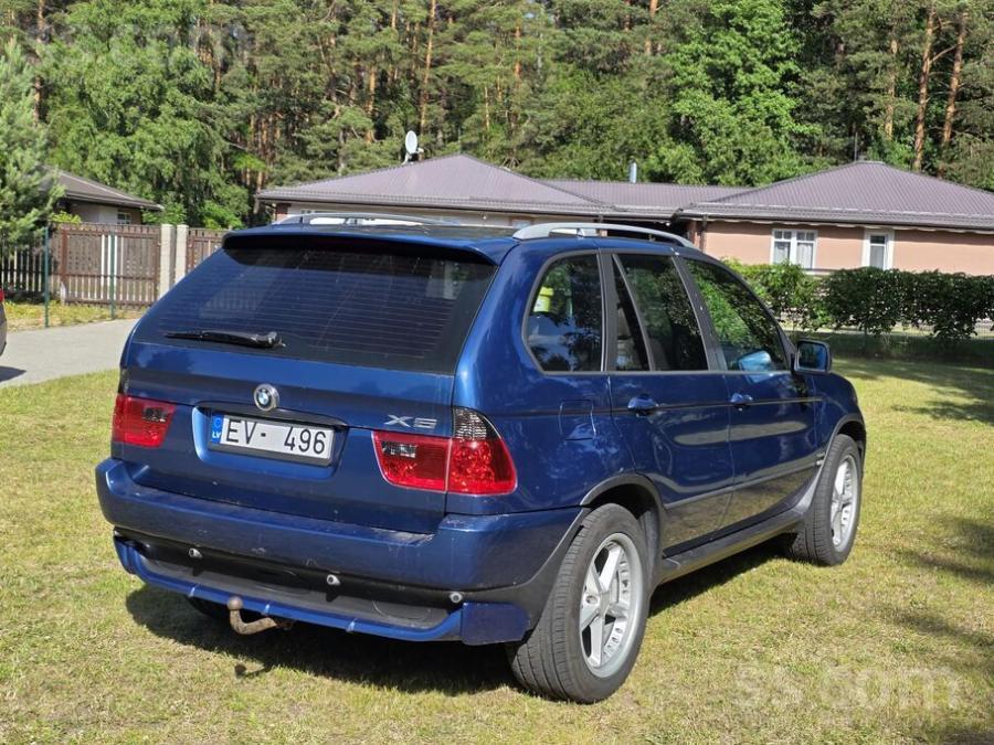 Blue BMW X5 2002 in Riga, with an engine capacity of 3.00 L and mileage of 428 thousand km for 3000 €, photo 4 on AUTOMOTO.COM.LV