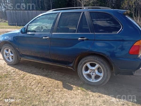 Blue BMW X5 2002 in Aizkraukle, with an engine capacity of 3.00 L and mileage of 457 thousand km for 1700 €, photo 1 on AUTOMOTO.COM.LV